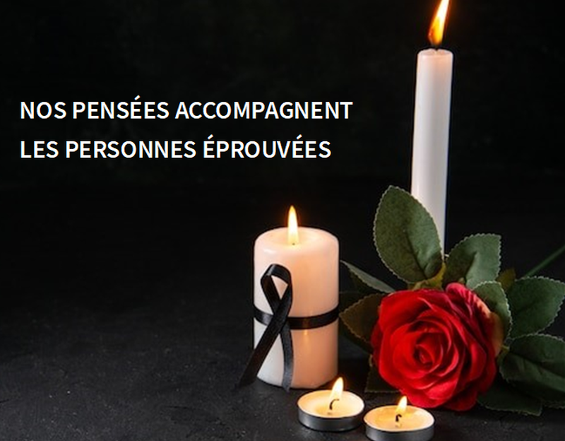 Une pensée pour les victimes d'un accident survenu sur notre territoire